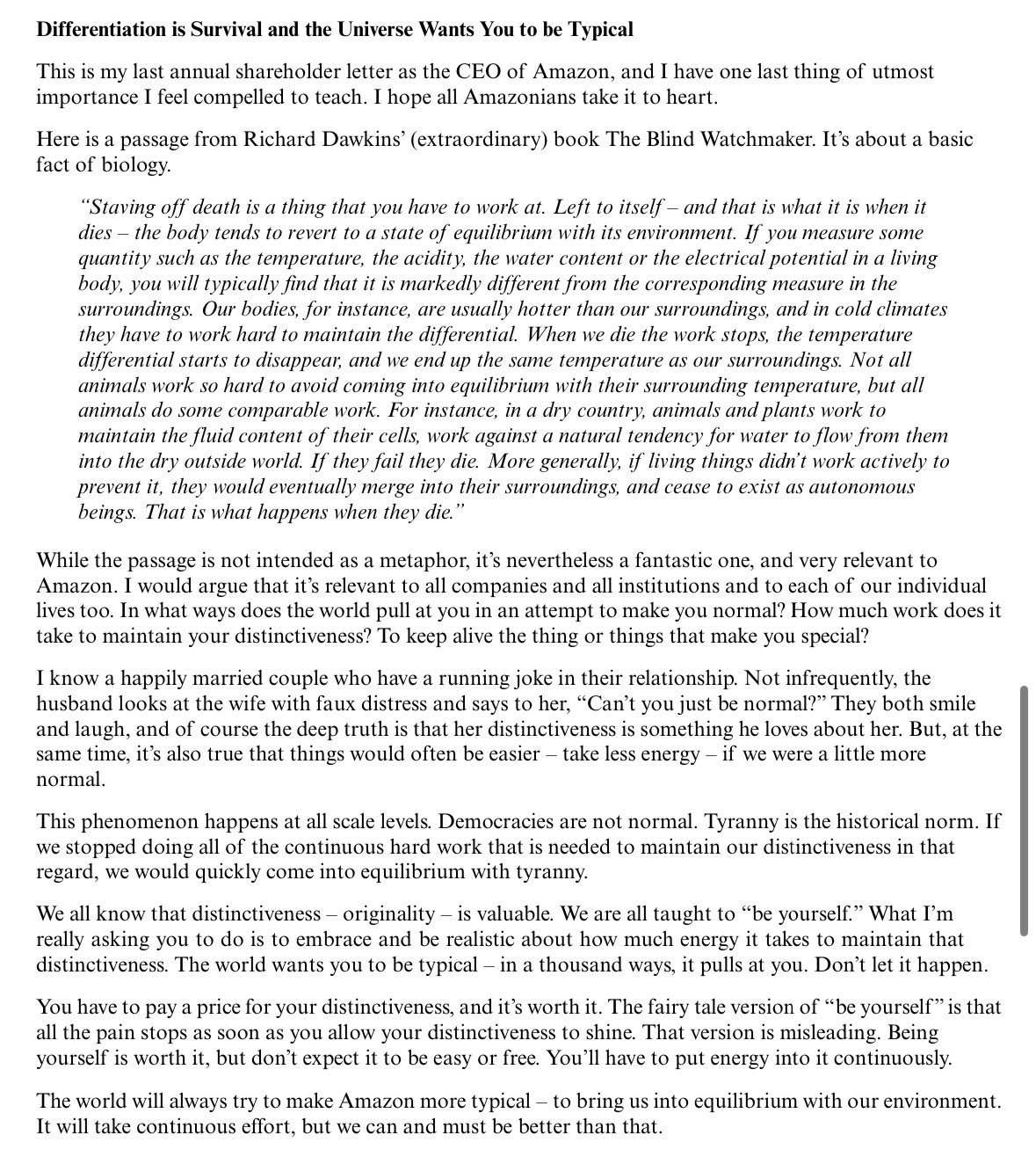 The Price of Being Different: A Reflection on Differentiation and Survival | Game-Changer