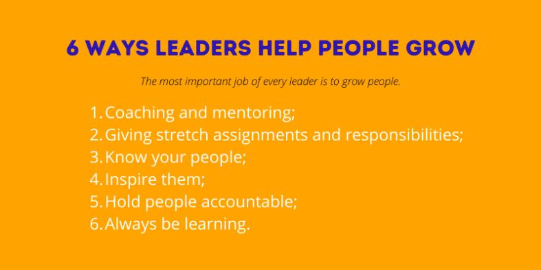 Leaders Must Grow People; Here Are 6 Ways To Do It | Game-Changer