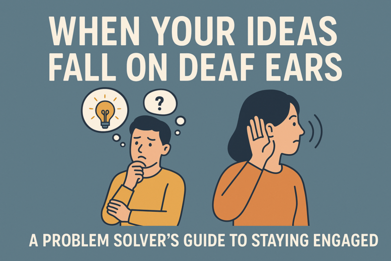 When Your Ideas Fall on Deaf Ears: A Problem Solver's Guide to Staying ...
